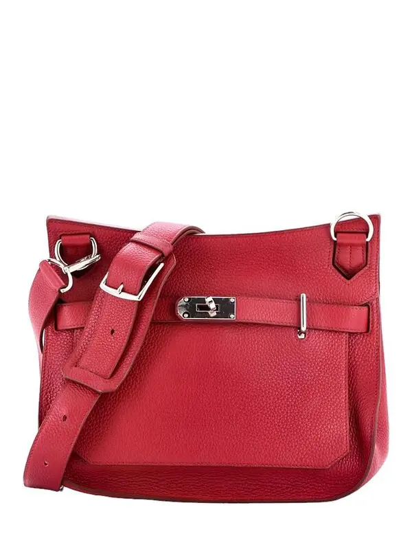 Hermès 31 Jypsiere Bag Clemence - Burgundy/ Red
