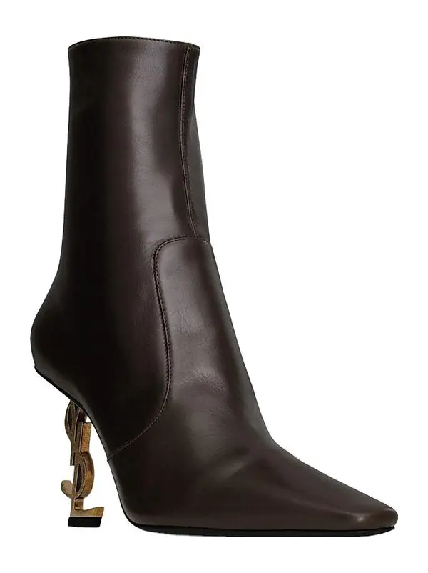 Saint Laurent Opyum Ankle Boots - Brown
