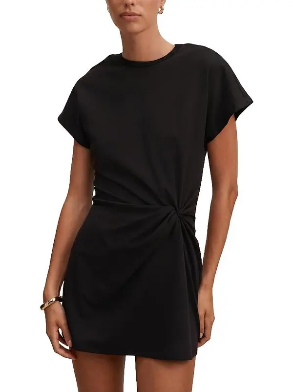 EVER NEW Rose T-shirt Twist Mini Dress - Black