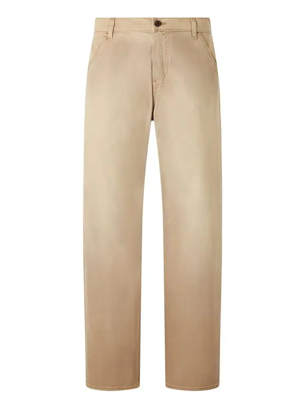 CHERRY LOS ANGELES Wide-leg Cotton-twill Chinos - Tan