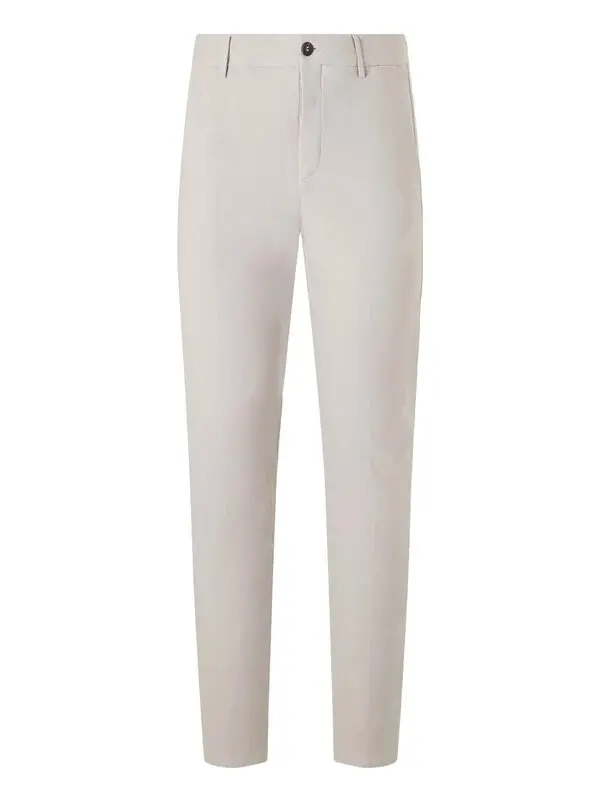 Eleventy Straight-leg Cotton-blend Twill Chino - Neutrals