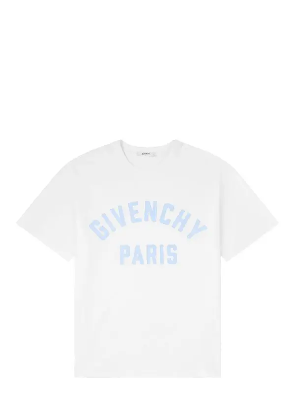 Givenchy Logo-embroidered Cotton-jersey T-shirt - White
