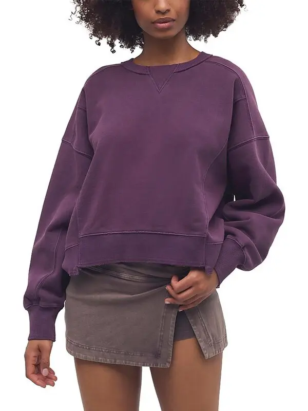 Free People Intercept Pullover Sweatshirt - Mars