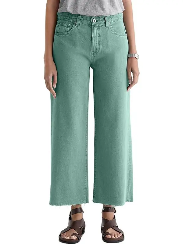 Ag High Rise Ankle Wide Leg Jeans - Sulfur Sun