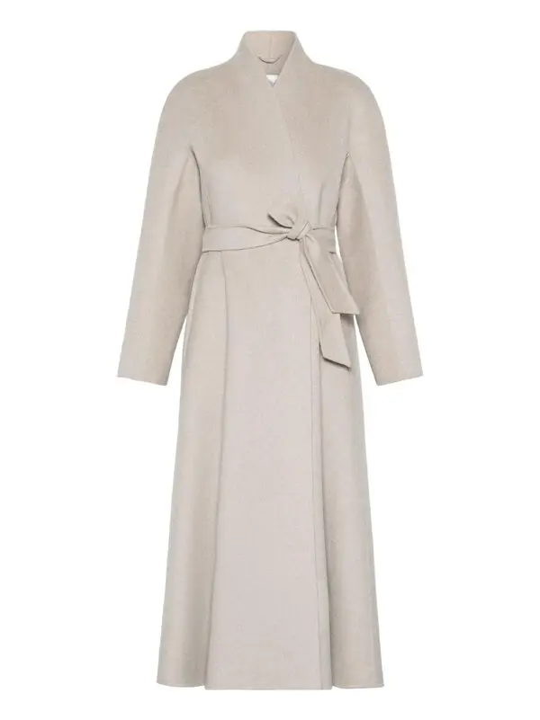 Max Mara Cashmere Redingote Coat - Sand