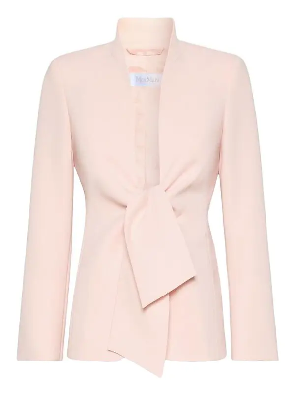 Max Mara Cady Jacket With Sash Detail - Pink