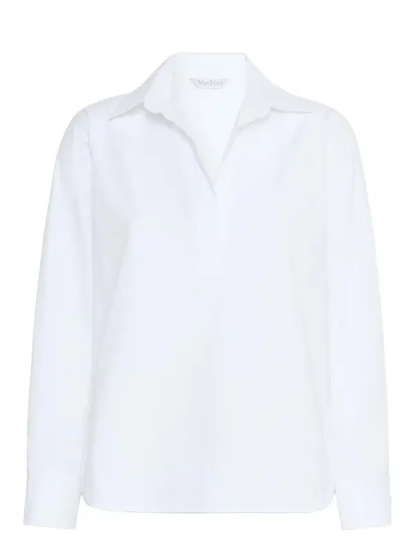 Max Mara Stretch Cotton Shirt - Optical White