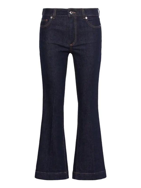 Max Mara Mini Flare Stretch Jeans - Ultramarine