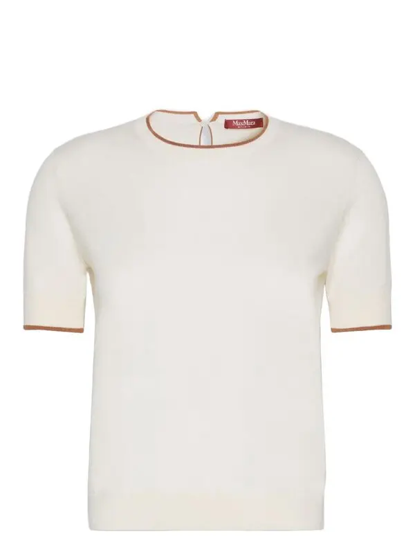 Max Mara Wool And Silk Blend Sweater - White