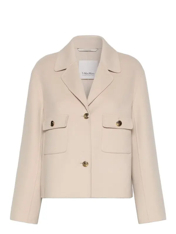 Max Mara Double Wool Drap Jacket - Beige