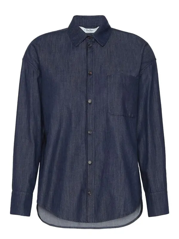 Max Mara Cotton Denim Shirt - Midnightblue