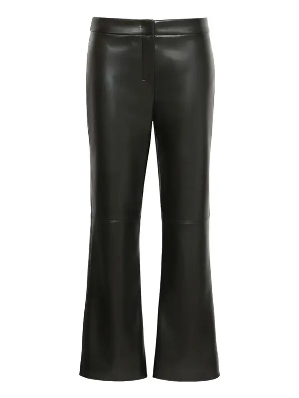 Max Mara Slim-fit Coated Jersey Trousers - Black