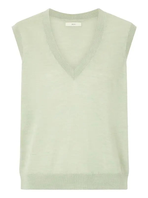 SKALL Amara Merino Wool Vest - Green
