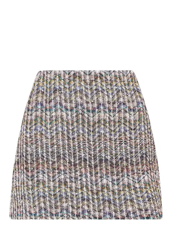 Missoni Striped Metallic Crochet-knit Mini Skirt - Multi