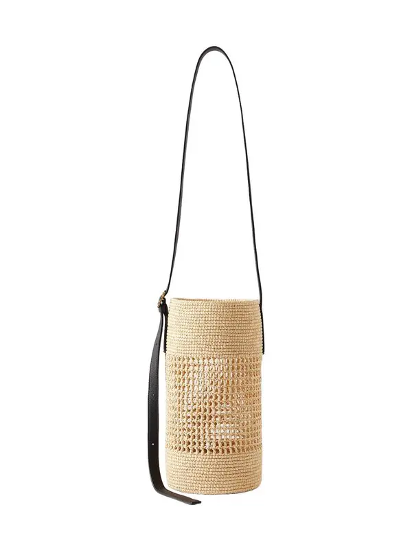 Khaite Billie Small Raffia Bucket Bag - Multi
