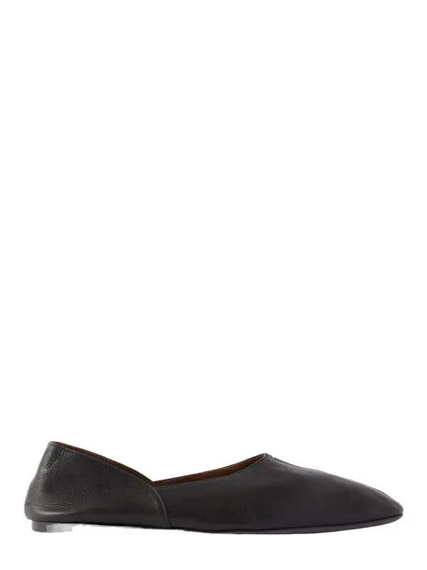 Khaite Jane' Leather Moccasins - Black