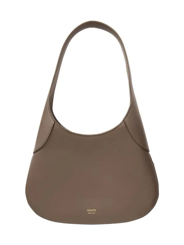 Khaite Joan Small Leather Shoulder Bag - Taupe