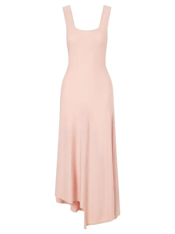 Khaite Seberg Merino Wool Midi Dress - Pink