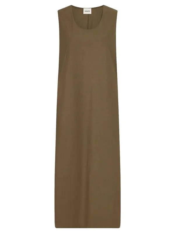 Khaite Regi Organic Cotton Midi Dress - Green