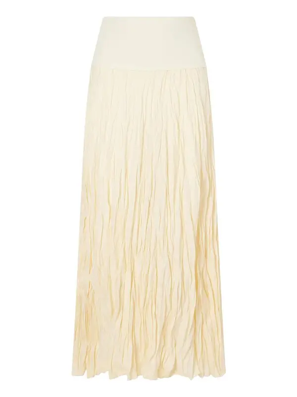 Johanna Ortiz Light And Sound Pleated Maxi Skirt - Neutrals