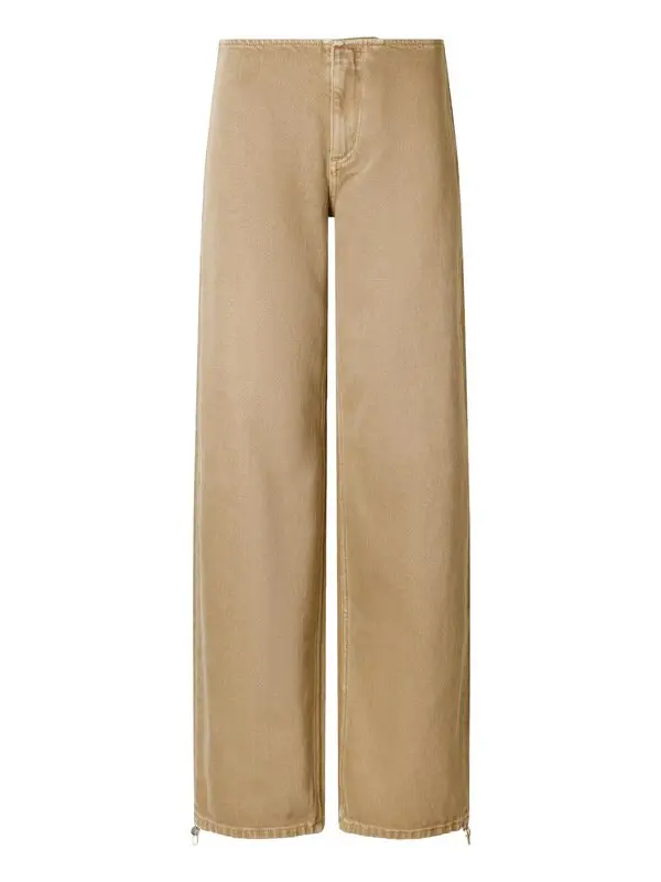 Still Here Sport Low-rise Straight-leg Jeans - Brown