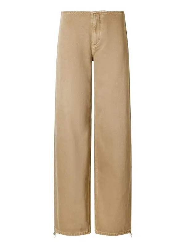Still Here Sport Low-rise Straight-leg Jeans - Taupe
