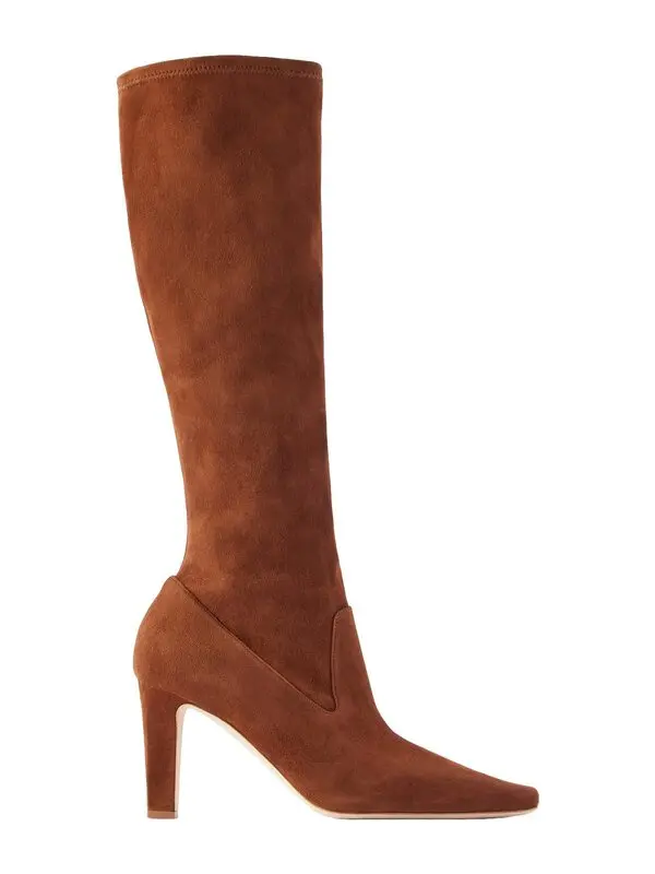 Manolo Blahnik Pavisco Suede Boots - Brown