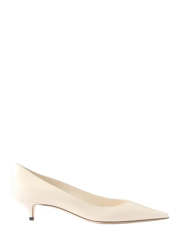 JIMMY CHOO Amelia 30 Leather Pumps - Neutrals