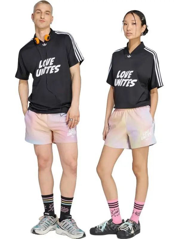 Adidas Love Unites All Over Print Shorts - Rainbow