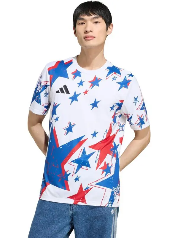 Adidas Mls 26 Prematch Top Americana - White