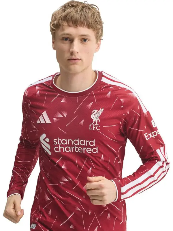 Adidas Liverpool Fc 26/27 Authentic Long Sleeve Jersey - Active Maroon