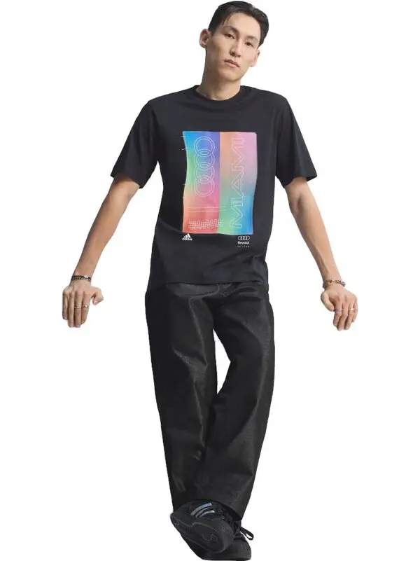 Adidas Audi Revolut F1 Team Teamgeist Graphic Tee - Black