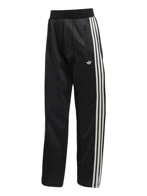 Adidas Firebird Track Pants With Knitted Crochet Details - Black