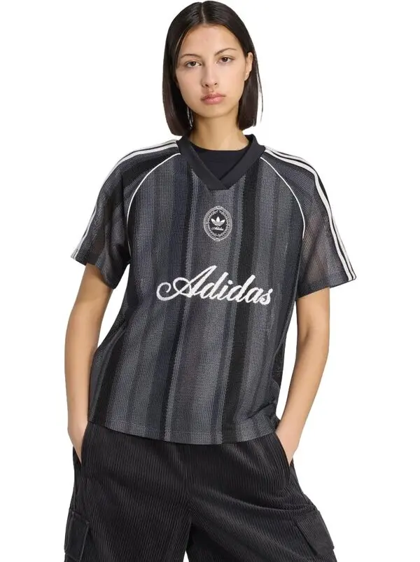 Adidas Originals Summer Glow Knitted Oversized Jersey - Black / Black