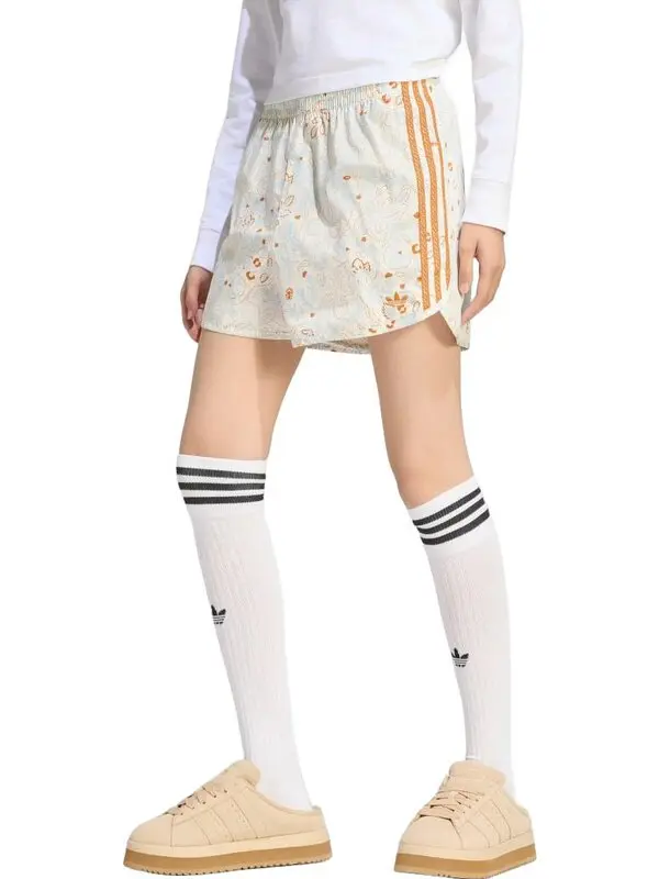 Adidas Originals Summer Glow Allover Print Shorts - Rustic Orange