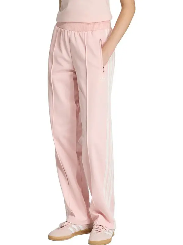 Adidas Firebird Track Pants With Knitted Crochet Details - Sandy Pink