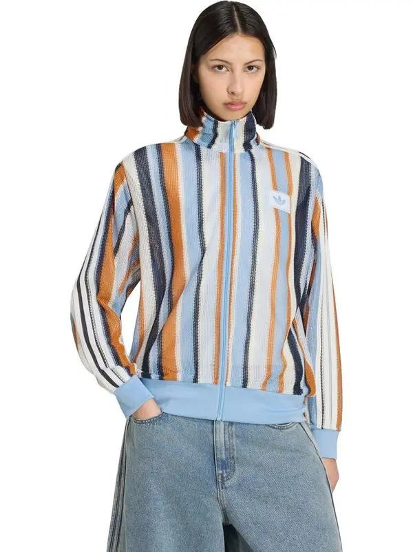 Adidas Originals Summer Glow Knitted Track Top - Ash Blue