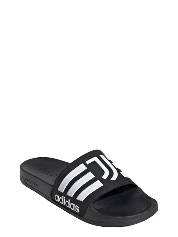 Adidas Juventus Slides - Core Black / Cloud White / Core Black