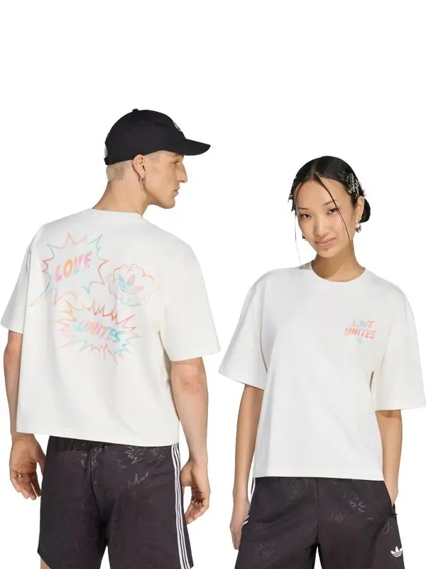 Adidas Originals Love Unites Graphic Tee - Cloud White