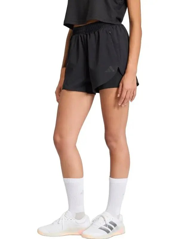 Adidas D4t Workout Go To 2-in-1 Shorts - Black
