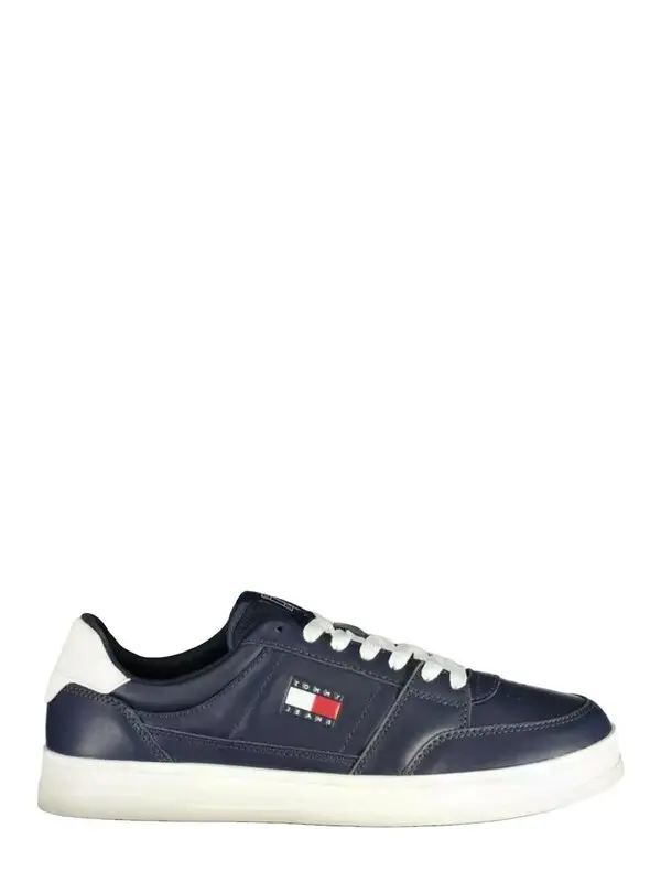 Tommy Hilfiger Greenwich Logo-patch Leather Sneakers - Blue