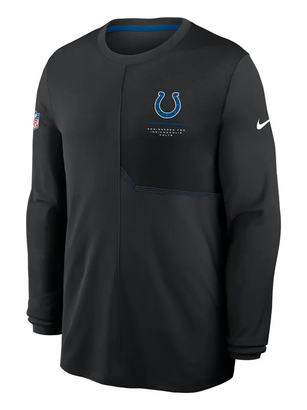 Nike Indianapolis Colts Dri-fit Long-sleeve Top - Black