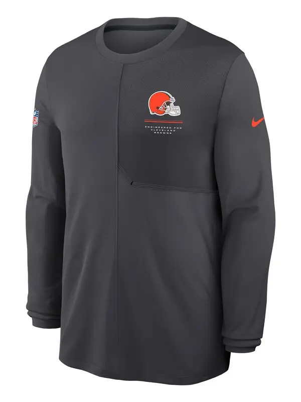 Nike Cleveland Browns Dri-fit Nfl Long-sleeve Top - Grey