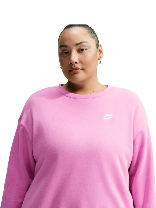 Nike Club Fleece Loose Crew-neck Sweatshirt - Purple