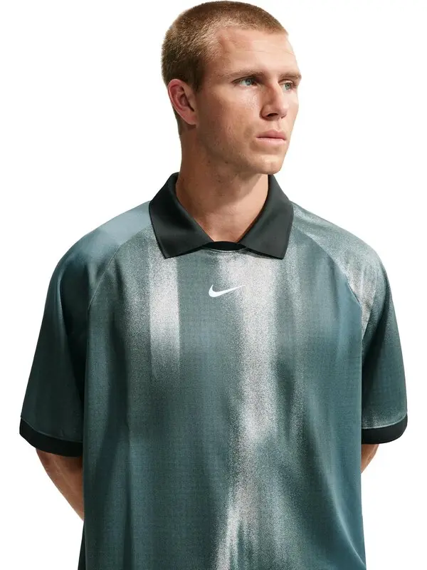 Nike Sb "sunset" Dri-fit Jacquard Skate Jersey - Grey