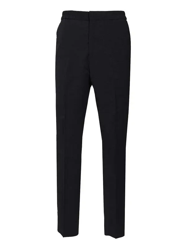 Paul Smith Slim Fit Stretch Wool Trousers - Blue