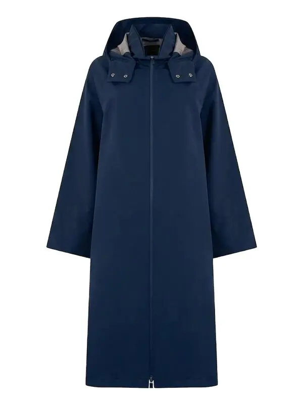 Herno Long Trench Coat - Blue