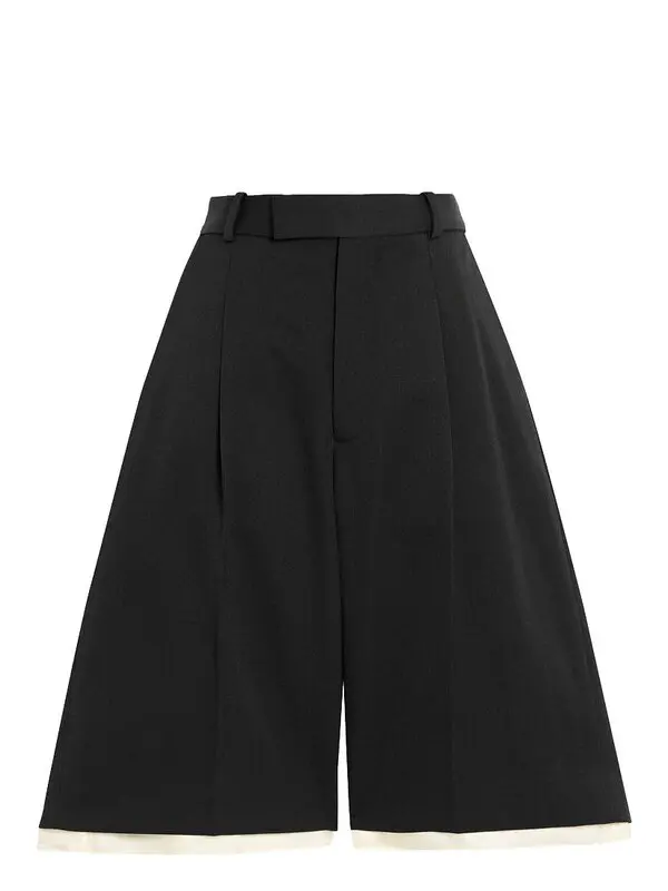 RÓHE Pleated Belted Shorts - Black