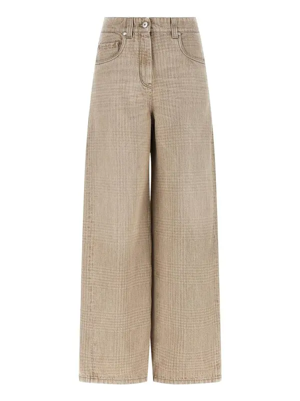 Brunello Cucinelli Wide Barrel Jeans - Cream