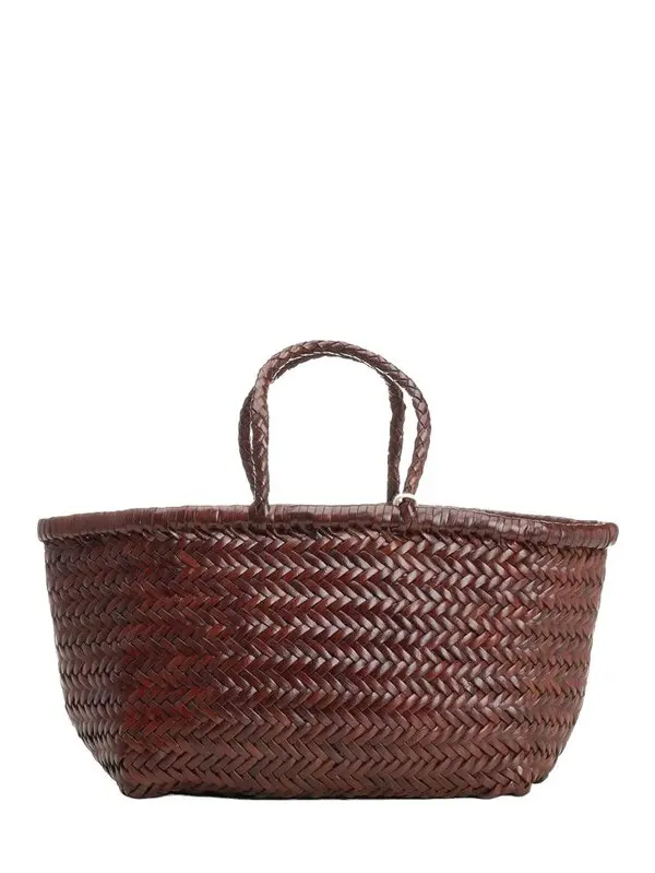 Dragon Diffusion Bamboo Triple Jump Small Bag - Brown